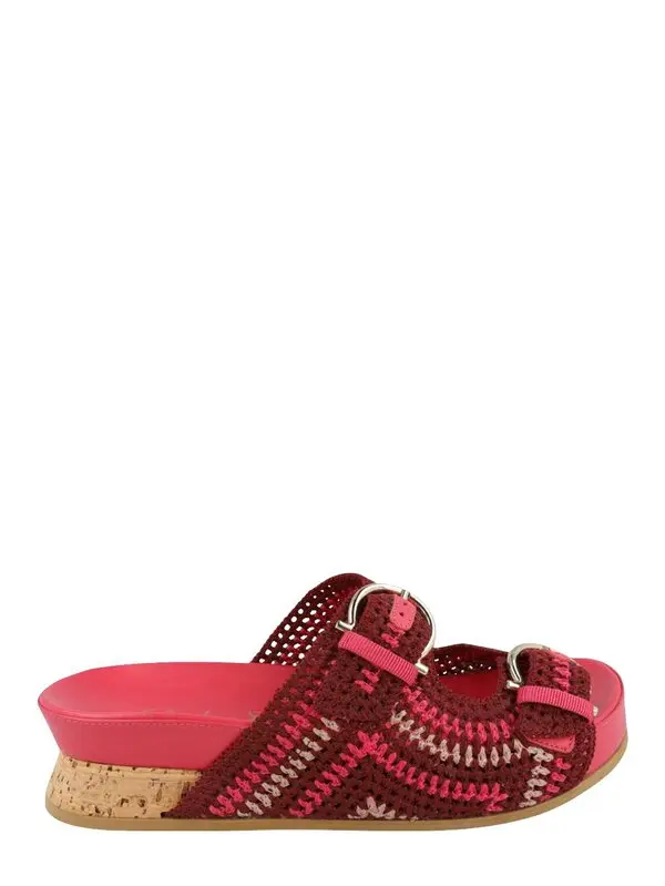 FERRAGAMO Shaula Crochet Sandal - Purple
