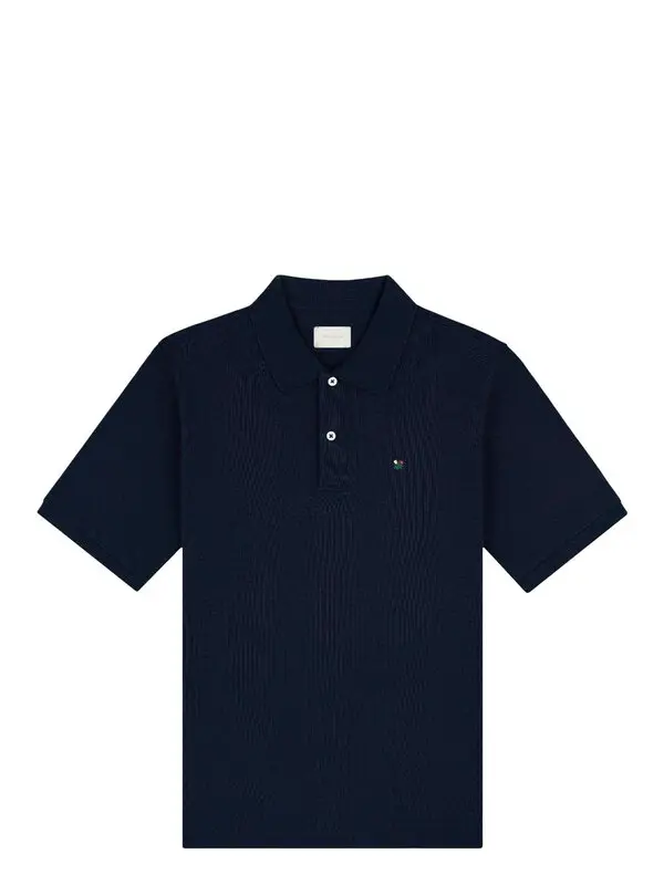Aimé Leon Dore Crest Piqué Polo - Blue