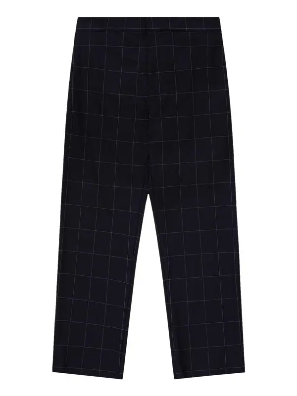 Aimé Leon Dore Windowpane Elasticated Waist Suit Trousers - Blue