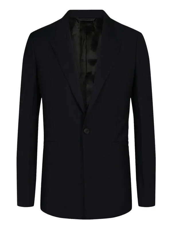 Givenchy Single Breasted Slim Fit Blazer - Blue