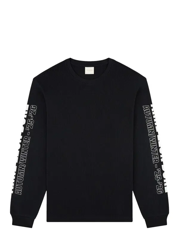 Aimé Leon Dore Long-sleeve Mesh Moto Tee - Black