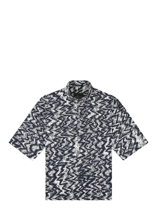 Aimé Leon Dore Golf Patterned Quarter Zip Pullover - Blue