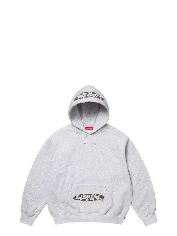 Supreme New World Order Hooded Sweatshirt - Grey
