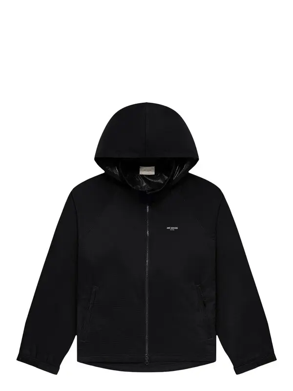 Aimé Leon Dore Micro Logo Nylon Jacket 'jet - Black