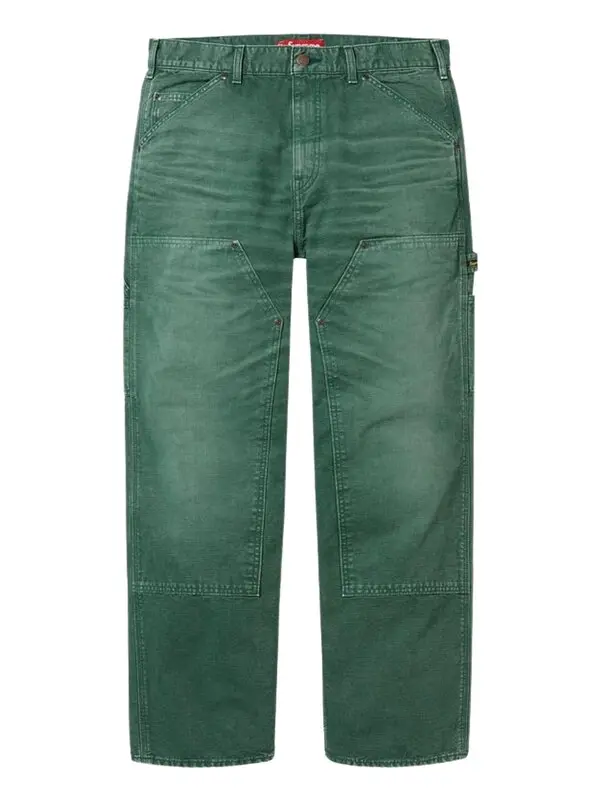 Supreme Worn Double Knee Painter Pant - Green