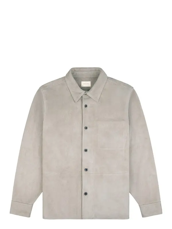 Aimé Leon Dore Suede Overshirt - Grey