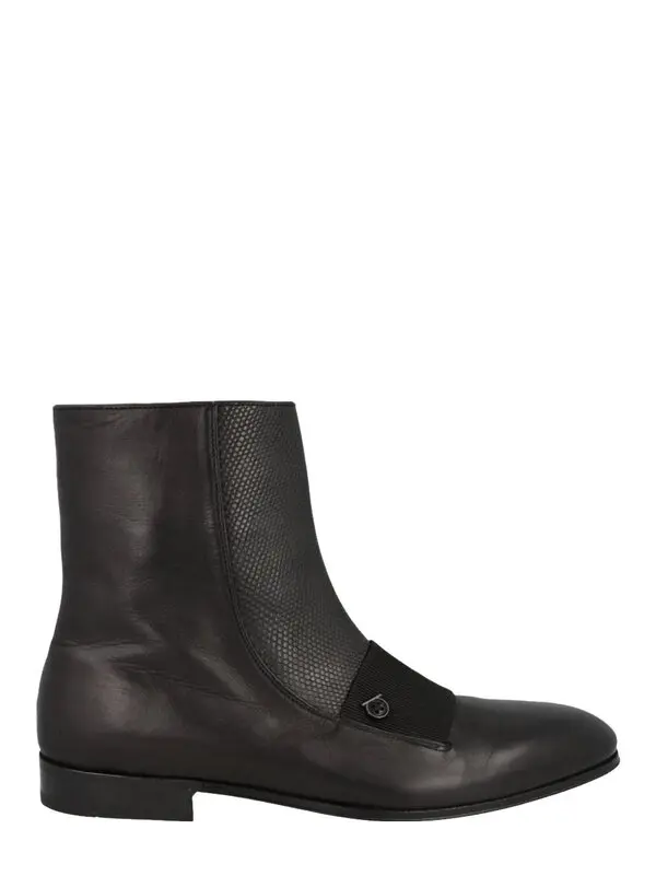 FERRAGAMO Geminiano Gancini Ankle Boot - Black