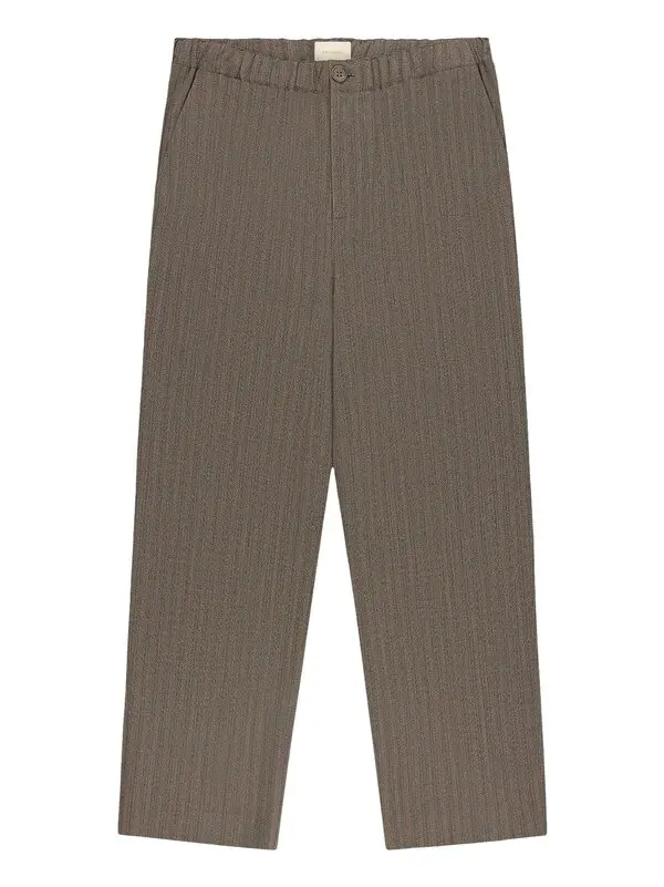 Aimé Leon Dore Wool Elasticated Waist Trousers - Brown