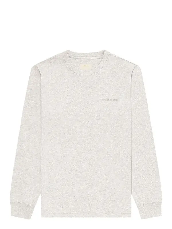 Aimé Leon Dore Long-sleeve Tonal Logo Tee - Cream