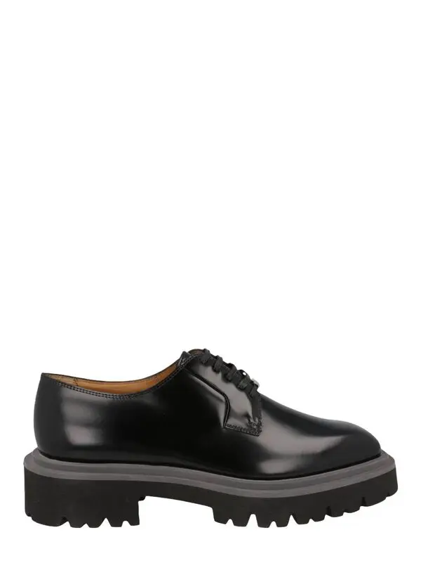 FERRAGAMO Flicker Leather Dress Shoe - Black