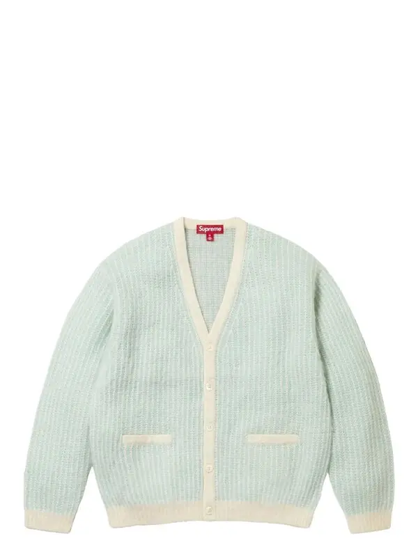 Supreme Two-tone Mohair Cardigan - Cream