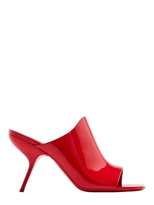 FERRAGAMO Era Patent Leather Mule - Red