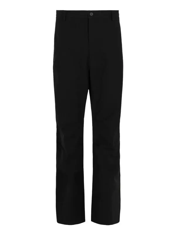 FERRAGAMO Cotton Blend Trousers - Black