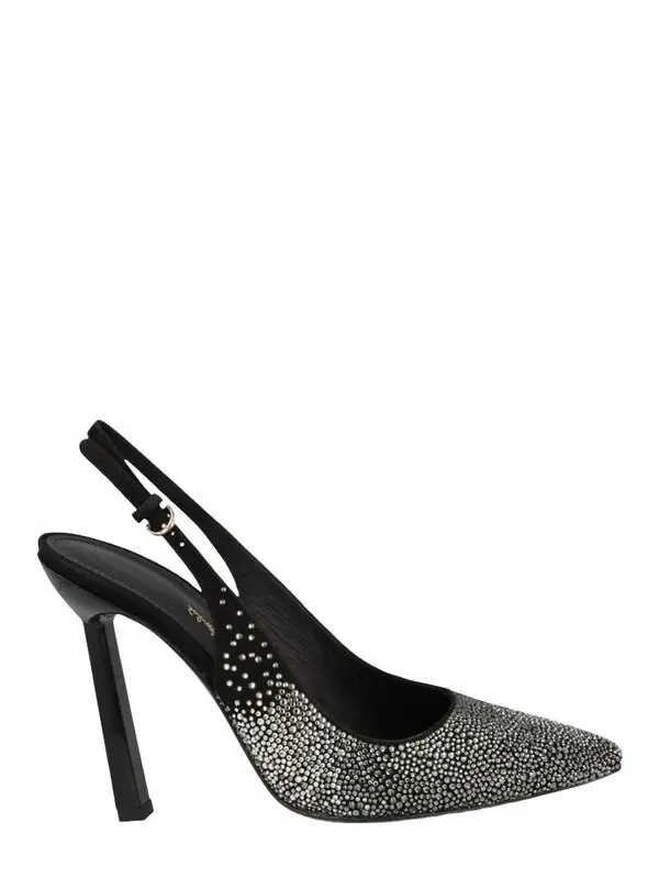 FERRAGAMO Jessie Crystal-embellished Slingback Pumps - Black