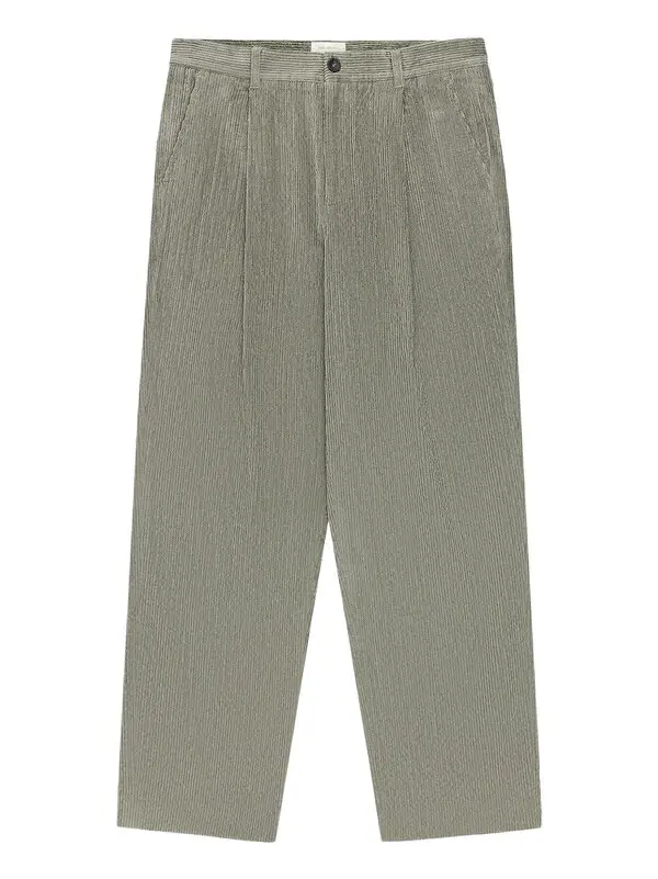 Aimé Leon Dore Single Pleated Corduroy Pant - Green