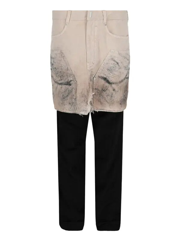 Givenchy Destroyed Carpenter Jeans - Black