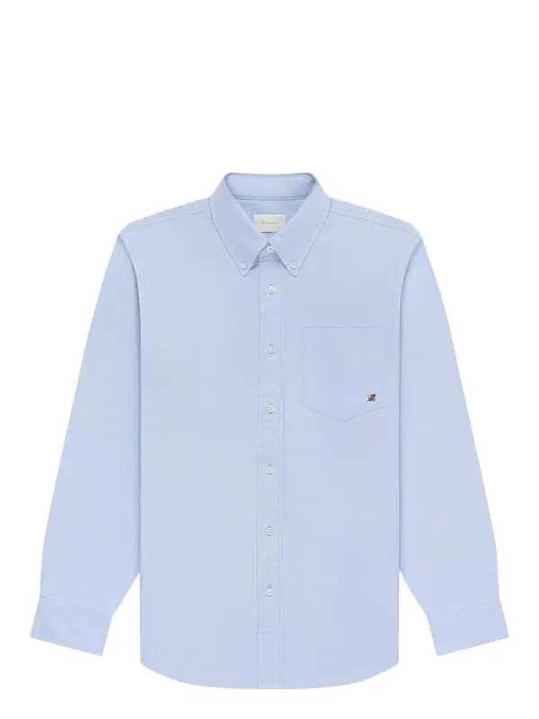 Aimé Leon Dore Crest Oxford Shirt - Blue