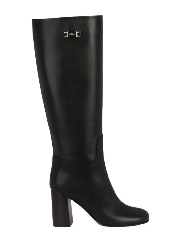 FERRAGAMO Ovidio 85 Knee-high Boot - Black