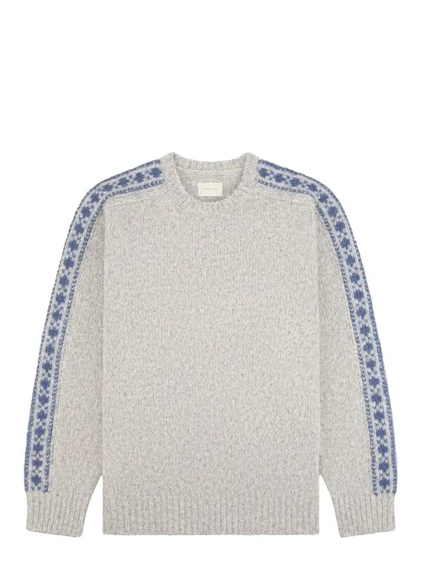 Aimé Leon Dore Jacquard Stripe Alpaca Sweater - Grey