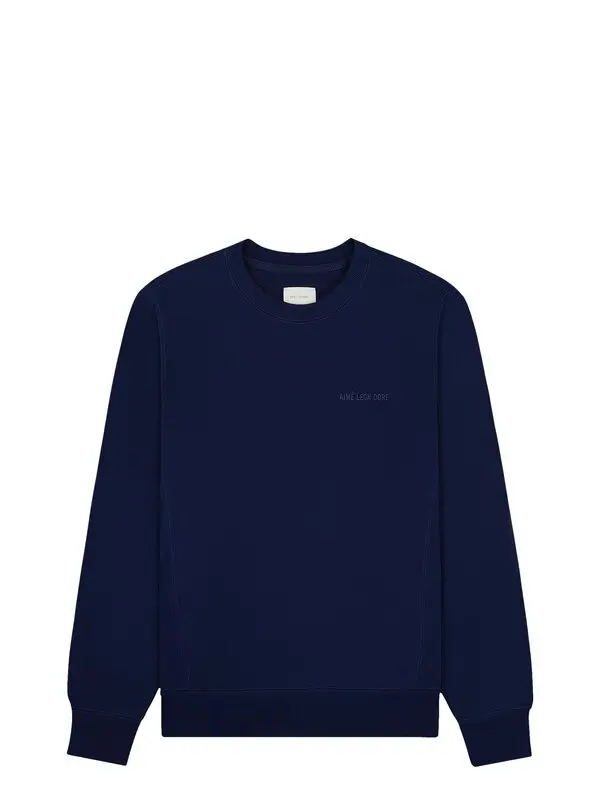 Aimé Leon Dore Logo Crewneck Sweatshirt - Blue