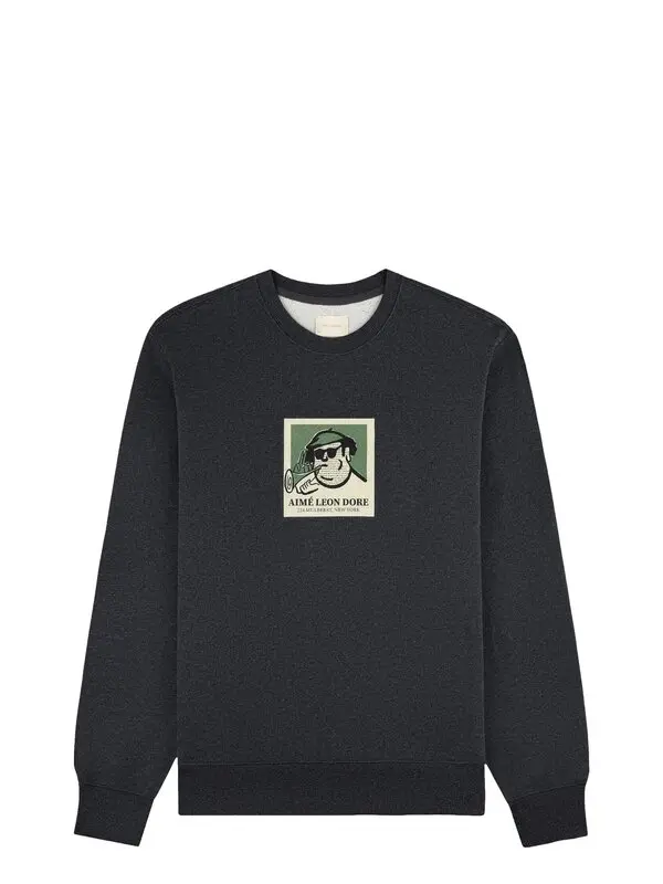 Aimé Leon Dore Musician Crewneck Sweatshirt - Black