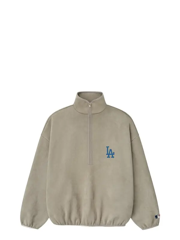 Fear Of God Dodgers Suede Fleece Half Zip - Grey