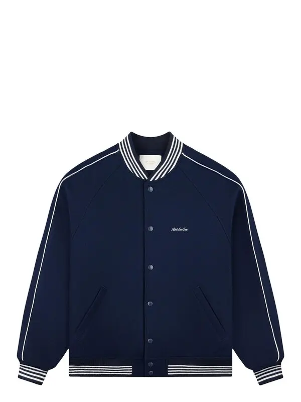 Aimé Leon Dore Heritage Wool Varsity Jacket - Blue