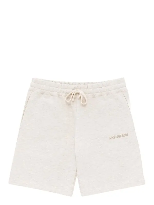 Aimé Leon Dore Tonal Logo Sweatshorts - Cream