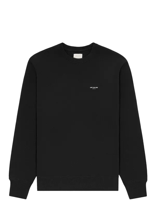 Aimé Leon Dore Micro Logo Crewneck Sweatshirt - Black