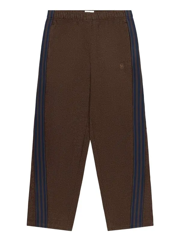 Aimé Leon Dore Wool Herringbone Track Pant - Brown