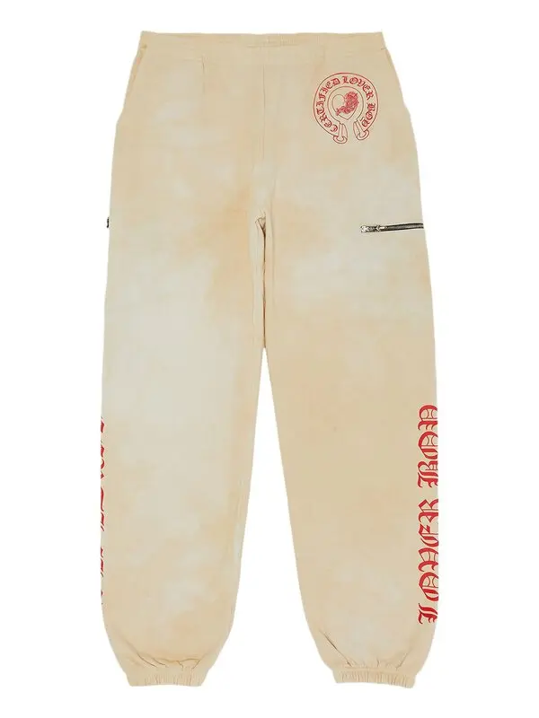 Chrome Hearts X Drake Friends & Family Cross Sweatpants - Tan