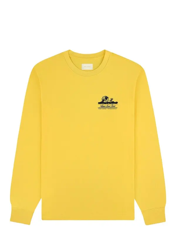 Aimé Leon Dore Long-sleeve Unisphere Tee - Yellow