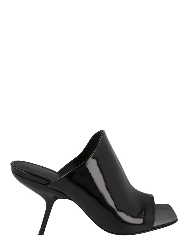 FERRAGAMO Era Patent Leather Mule - Black