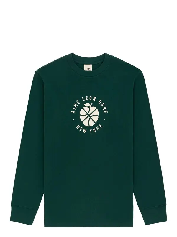 Aimé Leon Dore X New Balance Sonny Ny Long-sleeve Tee - Green