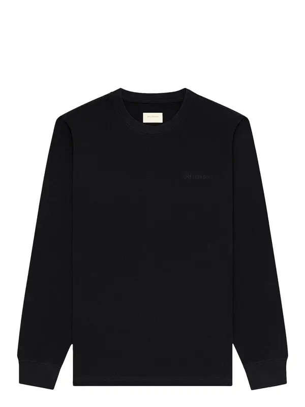 Aimé Leon Dore Long-sleeve Tonal Logo Tee - Black
