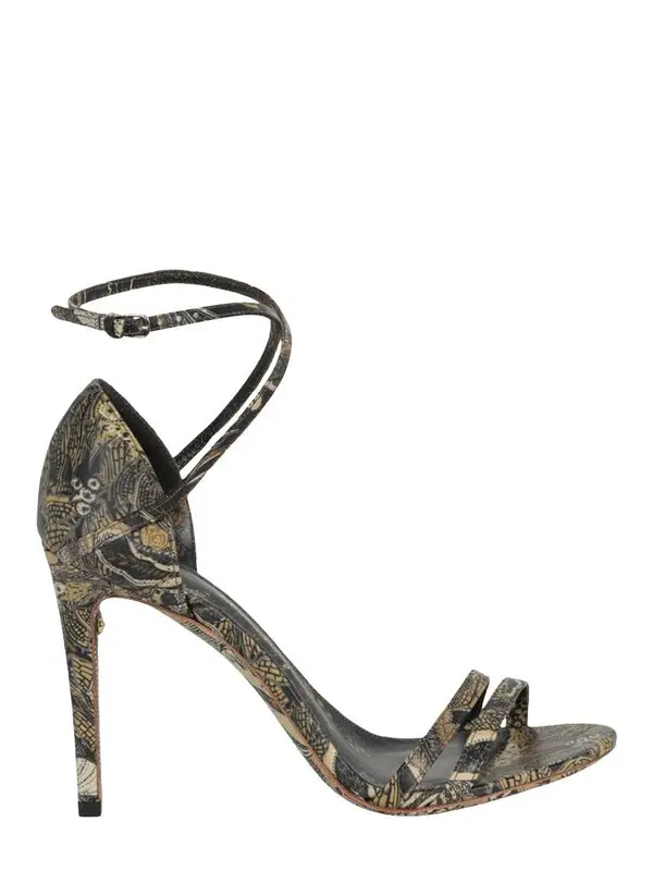 FERRAGAMO Ines X5 Strappy Sandal - Black