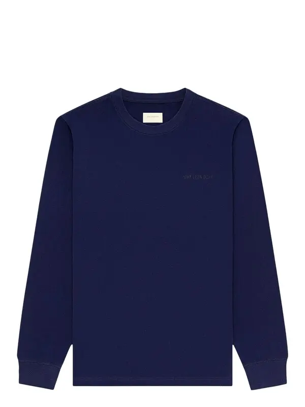 Aimé Leon Dore Long-sleeve Tonal Logo Tee - Blue