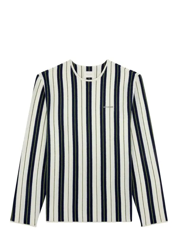 Aimé Leon Dore Striped Rollneck Sweater - Cream
