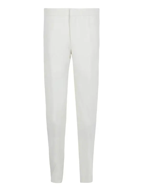 Givenchy Straight Leg Wool Trousers - White