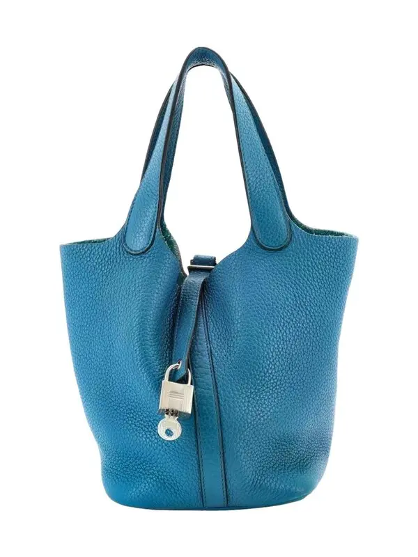 Hermès Picotin Lock Bag Clemence Pm - Blue