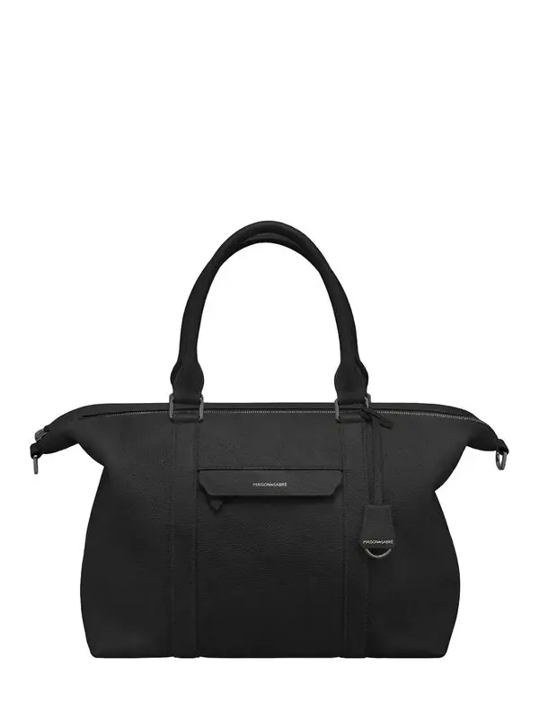 MAISON DE SABRE Large Leather Weekender Bag - Black