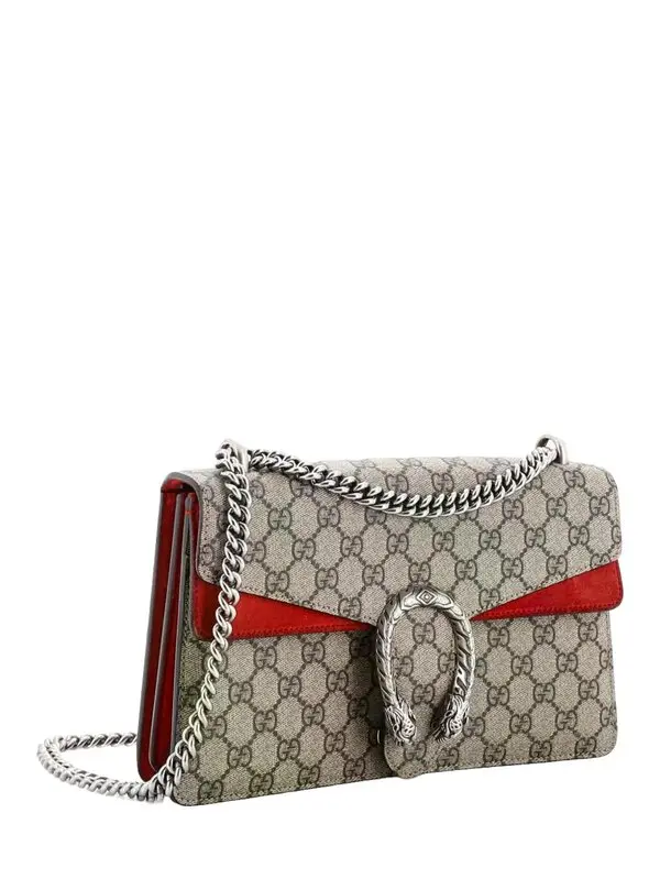 Gucci Dionysus Small Shoulder Bag Gg Coated Canvas - Brown