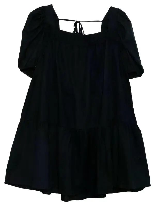 BLAKLACE Gathered Detailing Dress - Black