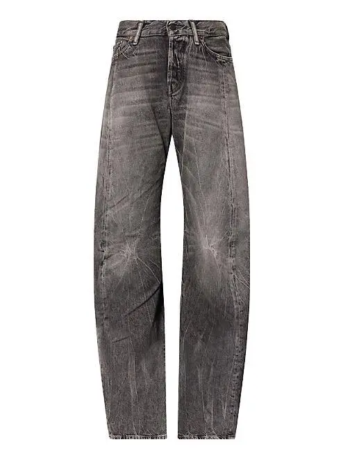 Acne Studios Gothik Barrel-leg Denim-blend Jeans - Washed Black
