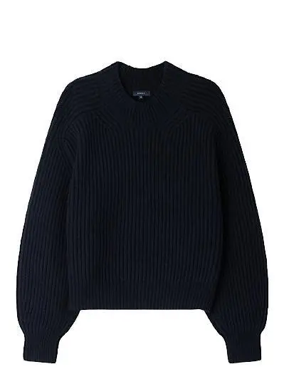 Soeur Flamand Merino-wool Jumper - Navy