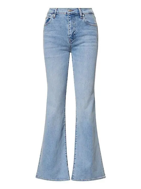 FRAME The Icon Flared-leg Denim Jeans - Ripple