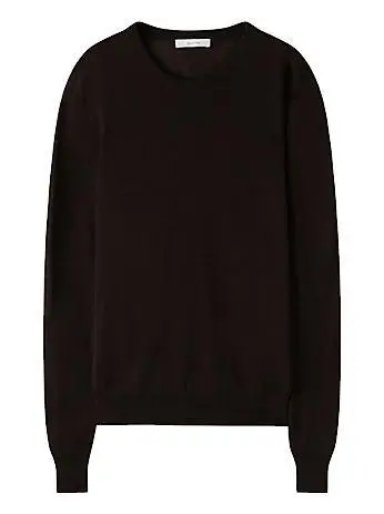 JOSEPH Cashair Round-neck Cashmere Jumper - Cocoa