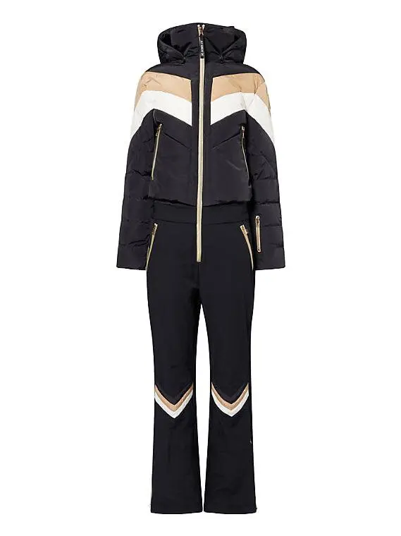 MY SUNDAY SKI Chevron Ski Suit - Black