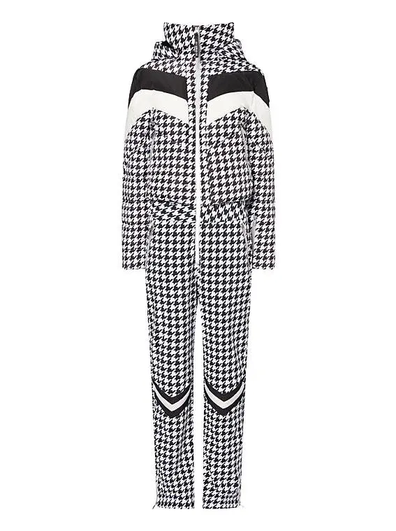 MY SUNDAY SKI Chevron Ski Suit - Houndstooth