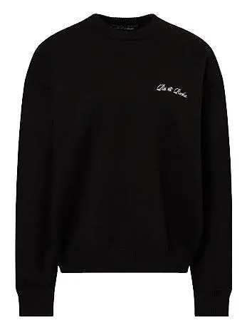 RU & ROCKA Logo-embroidered Knitted Jumper - Black
